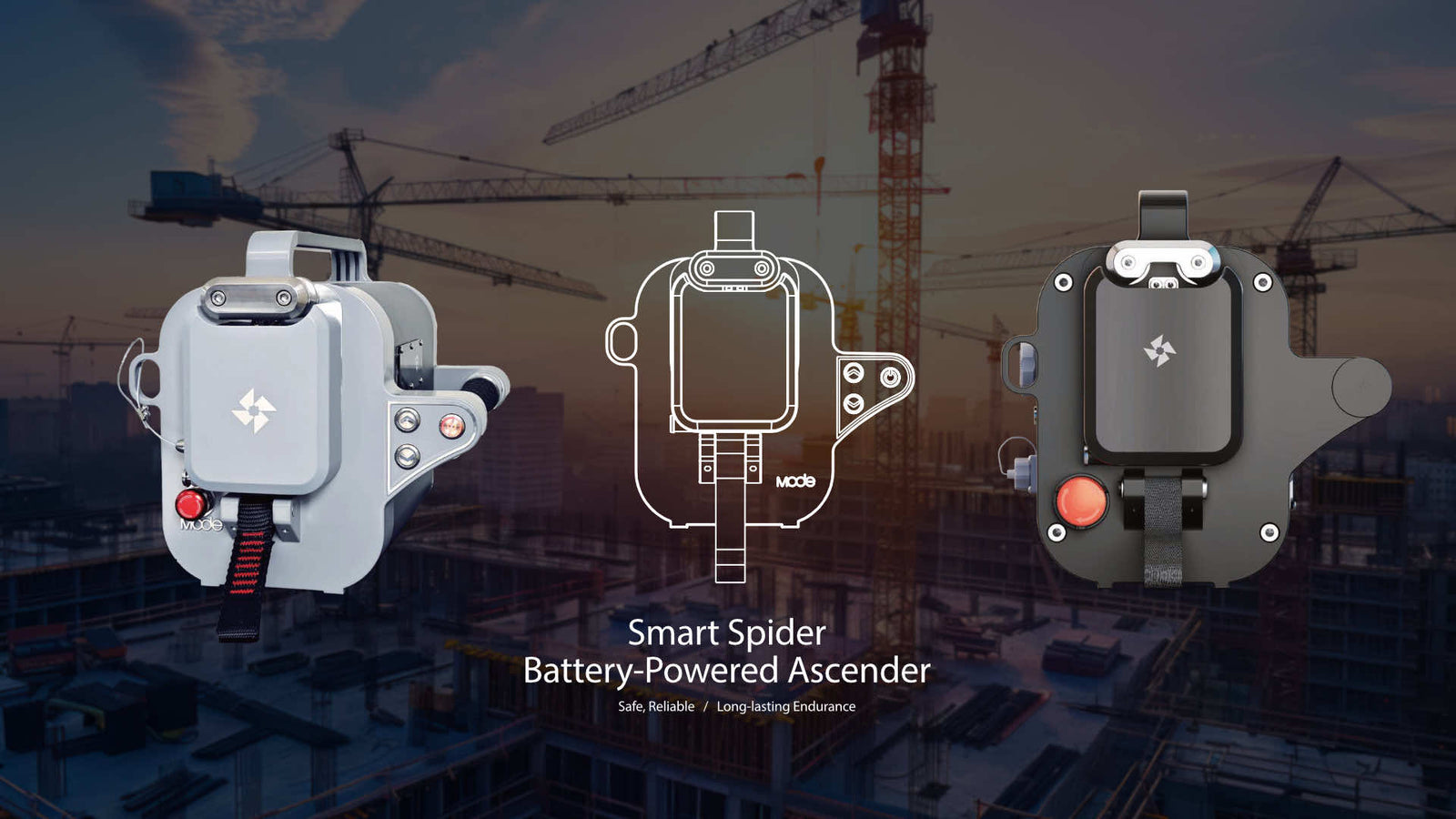 Mode Smart Spider スマートスパイダー | 安全でスマートな電動式アッセンダー – Fオンラインストア | ロープ高所作業用品専門店